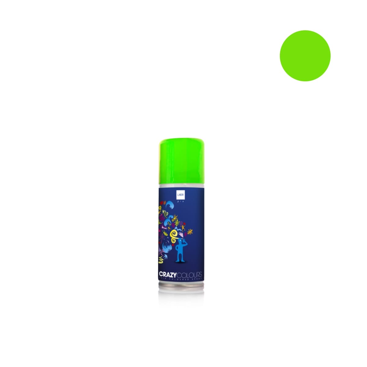 SPREJ U BOJI 125 ml - Fluorescent green - Kutikula frizerska oprema